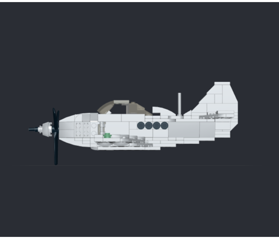 LEGO MOC Bell P-39 Aircobra by Siahman | Rebrickable - Build with LEGO
