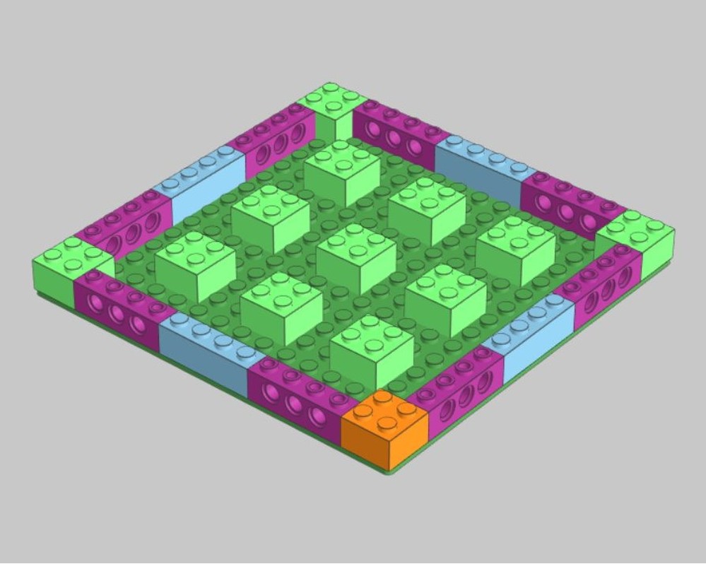 LEGO MOC 16x16 MILs Base by TurboRatRods | Rebrickable - Build with LEGO