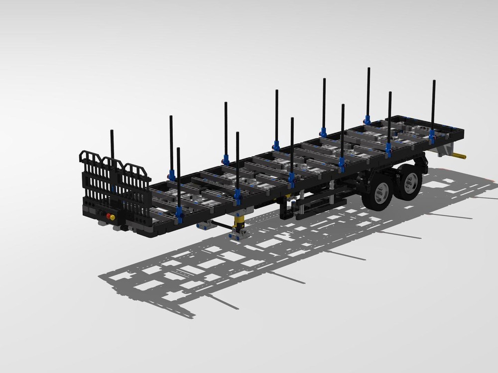 LEGO MOC Trailer for tractor truck by jonimtb | Rebrickable - Build ...