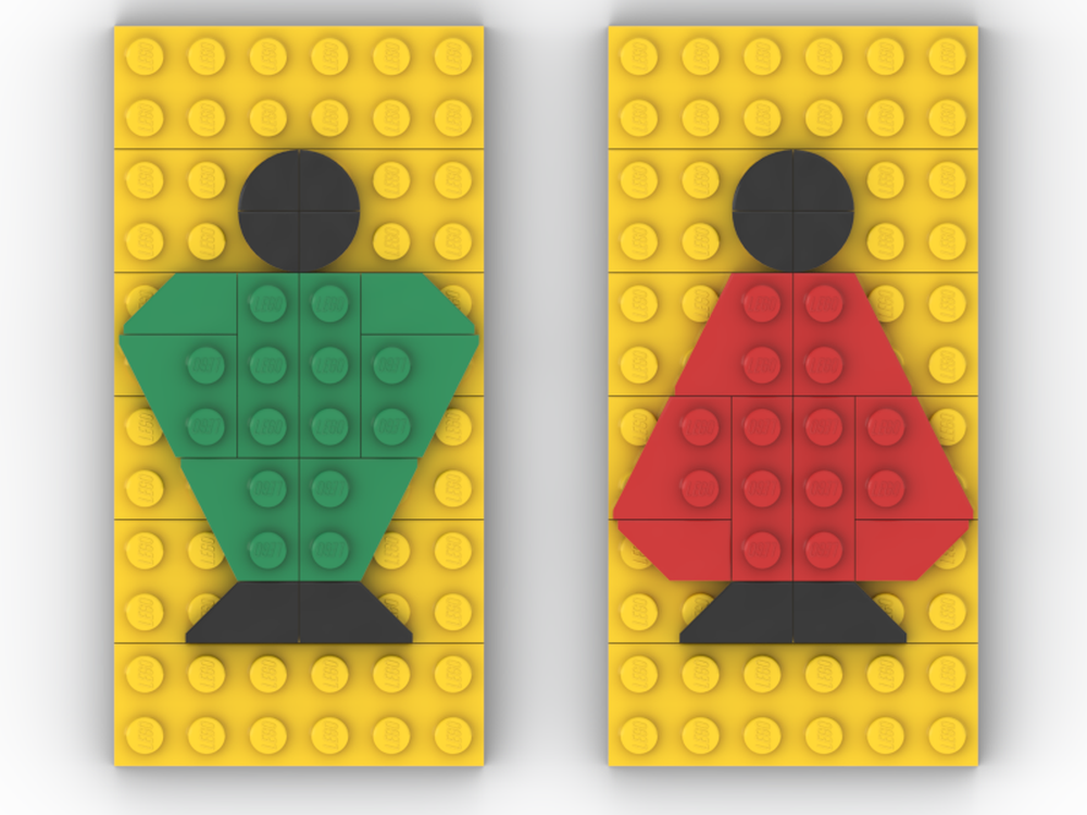 LEGO MOC Toilet Signs by uneuro | Rebrickable - Build with LEGO