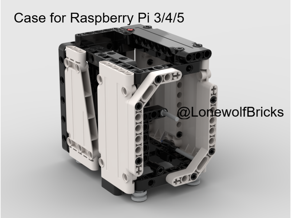 LEGO MOC Raspberry Pi case for Pi 3B/4*/5 by LonewolfBricks ...