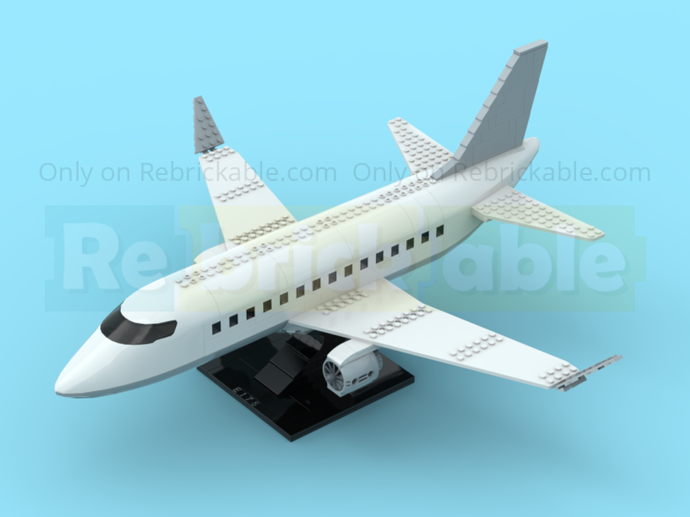 LEGO MOC Embraer E175 (Large Display Model) by Planeproduction ...