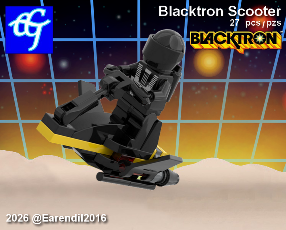 LEGO MOC Blacktron Scooter by Earendil2016 | Rebrickable - Build with LEGO