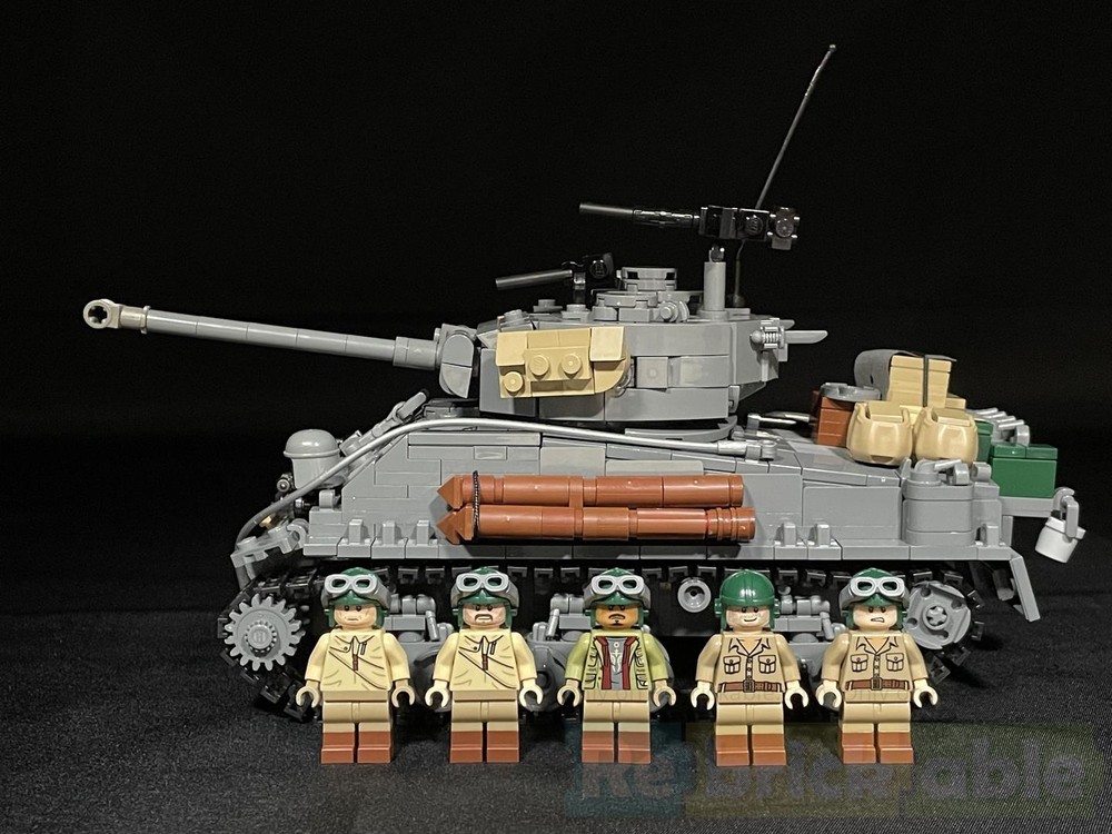 LEGO MOC-248644 M4A3E8 Sherman "Fury" by lukemocs | Rebrickable - Build ...