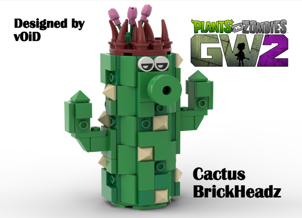 LEGO MOC-248648 Plants vs. Zombies Garden Warfare 2 Cactus BrickHeadz ...