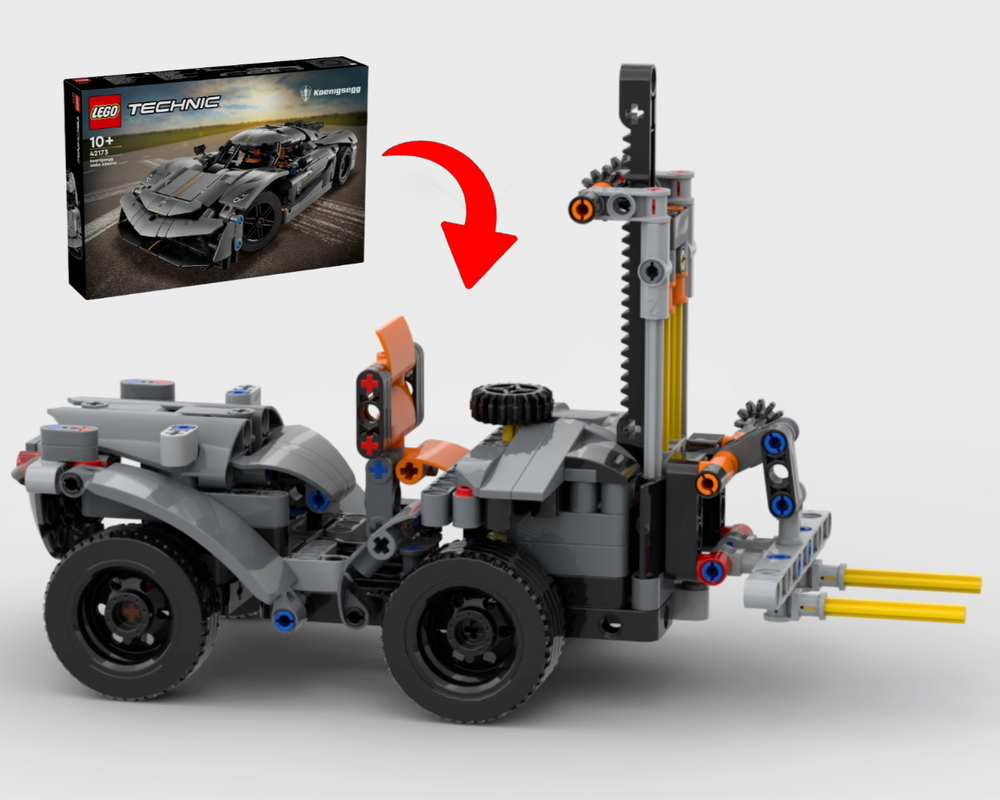 LEGO MOC-248658 Forklift - Alternate bulid for Lego Technic Koenigsegg ...