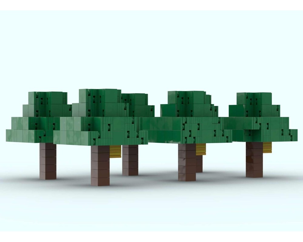 LEGO MOC-248744 Block Accurate Oak Trees by CloneFlame102 | Rebrickable ...