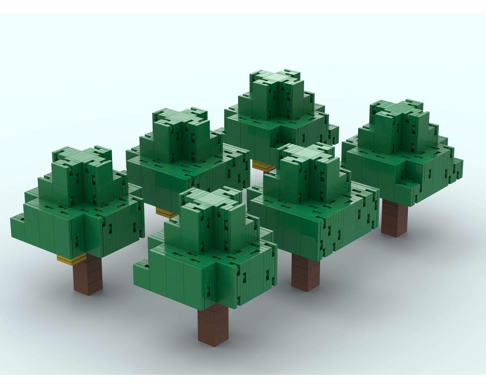 LEGO MOC-248744 Block Accurate Oak Trees by CloneFlame102 | Rebrickable ...