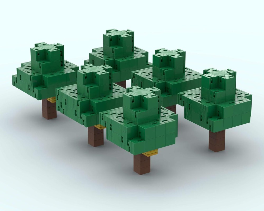 LEGO MOC-248744 Block Accurate Oak Trees by CloneFlame102 | Rebrickable ...