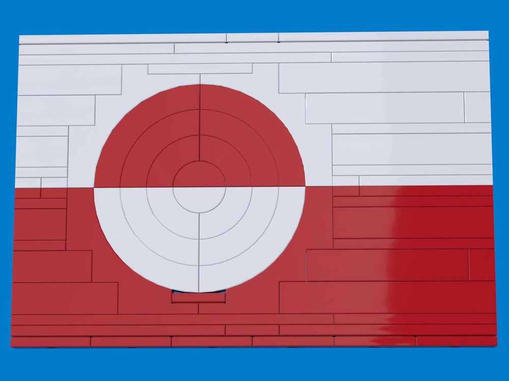 LEGO MOC-248756 Flag of Greenland by mverschaeve | Rebrickable - Build ...