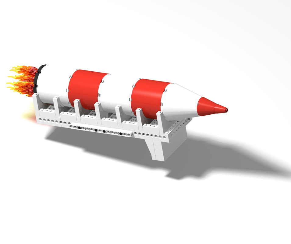 LEGO MOC-248829 Simple rocket with stand by MeLovesLego Productions ...