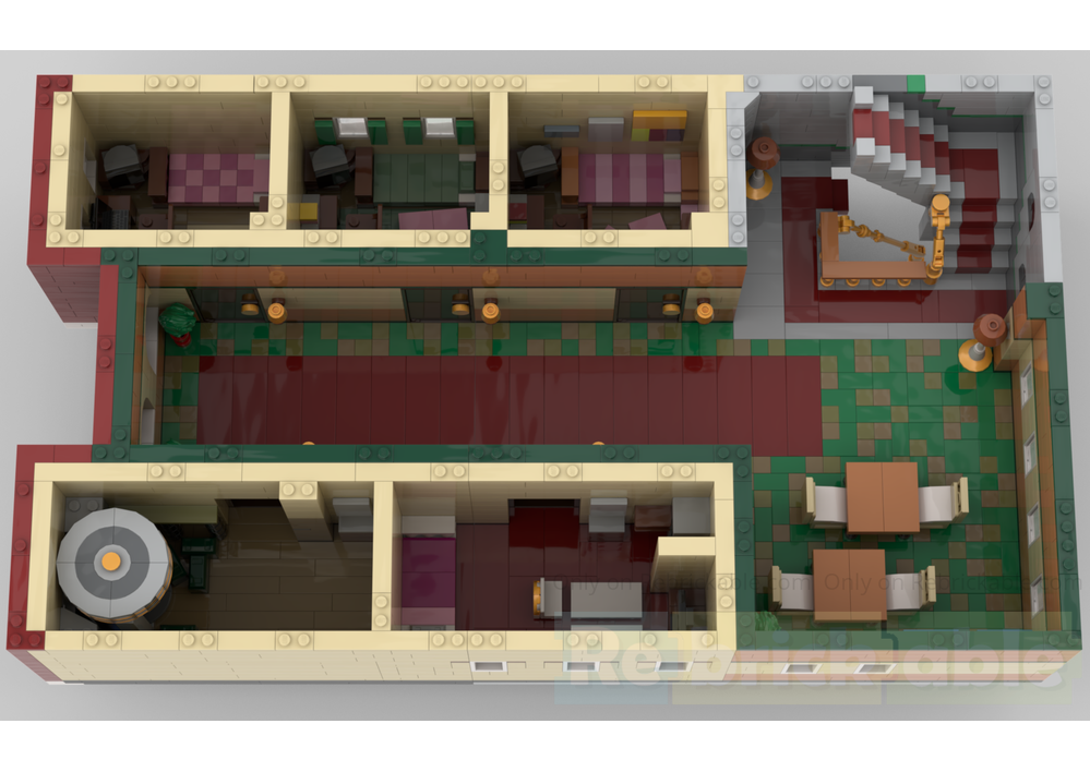 LEGO MOC Iwatodai Dorm Modular Part 3 (Second floor) - Persona 3 Reload ...
