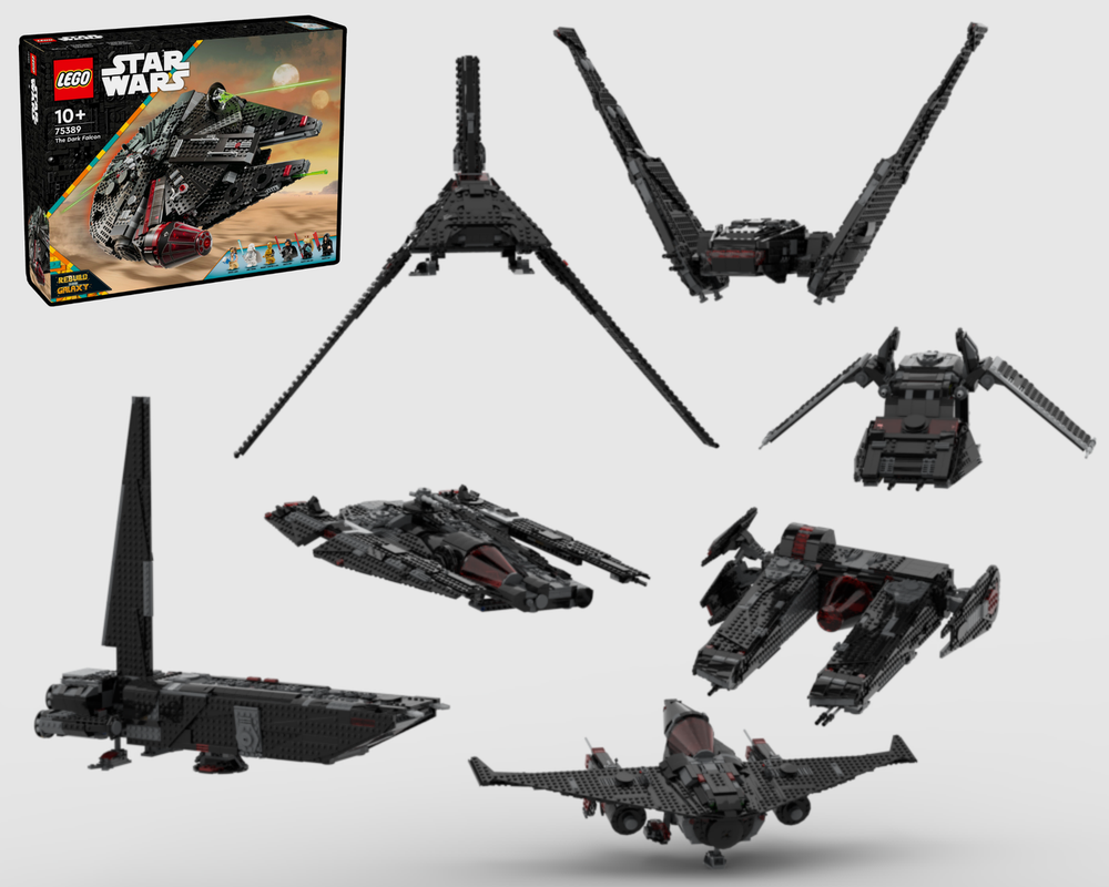 LEGO MOC-248904 75389 Dark Falcon 7-in-1 Alternate Model Bundle Pack by ...