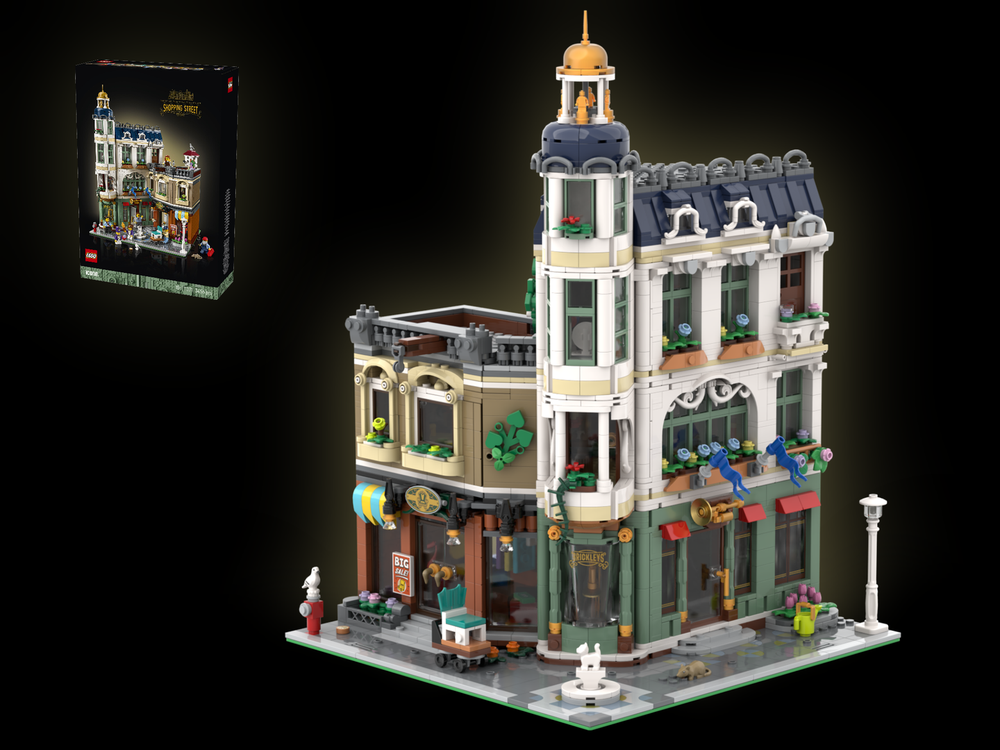 LEGO MOC-248920 Shopping Street Corner - 11371 Shopping Street ...