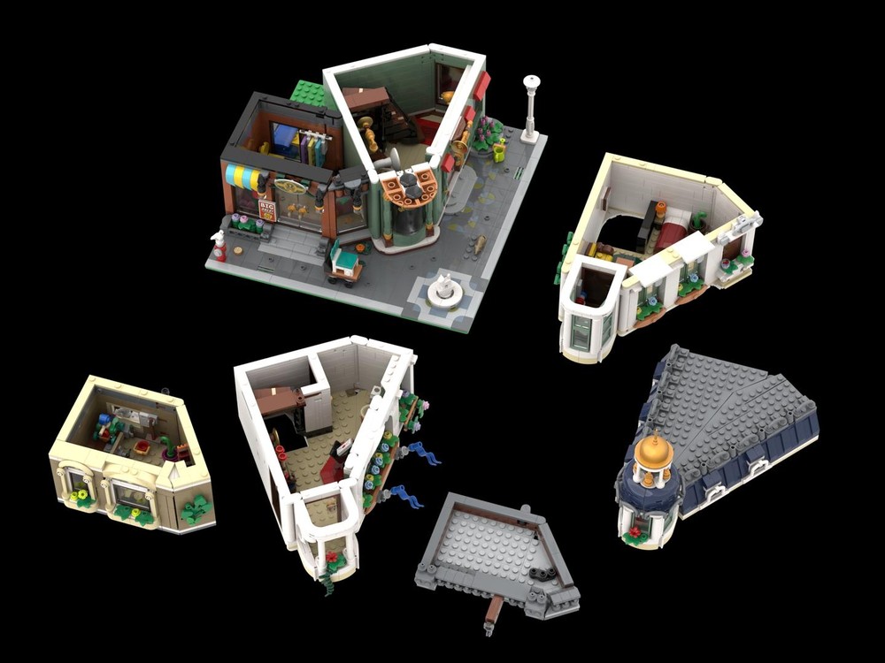 LEGO MOC-248920 Shopping Street Corner - 11371 Shopping Street ...