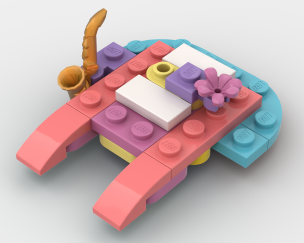 LEGO MOC Mermaidium Falcon by Merennulli | Rebrickable - Build with LEGO