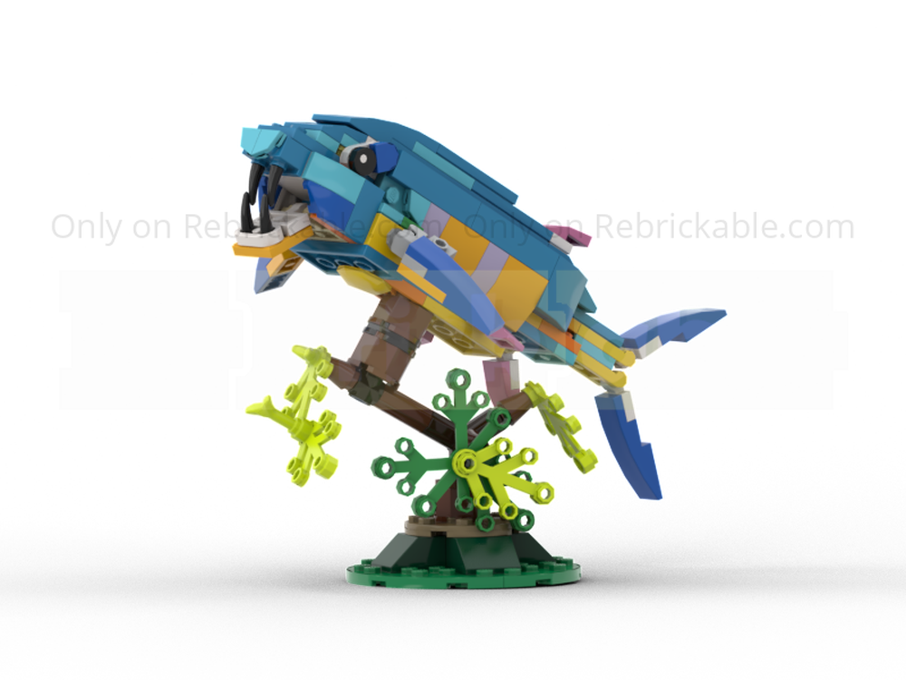 LEGO MOC-249106 31136 Xiphactinus audax by Duddy | Rebrickable - Build ...