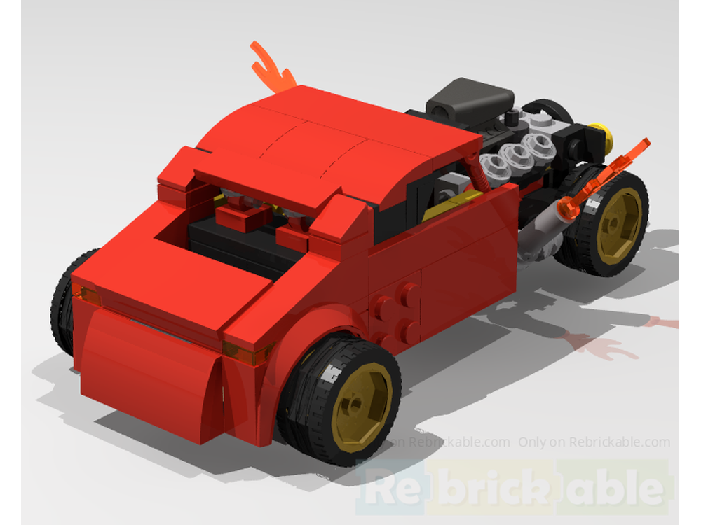 LEGO MOC-249156 Rat Rod by ExoticButter751 | Rebrickable - Build with LEGO