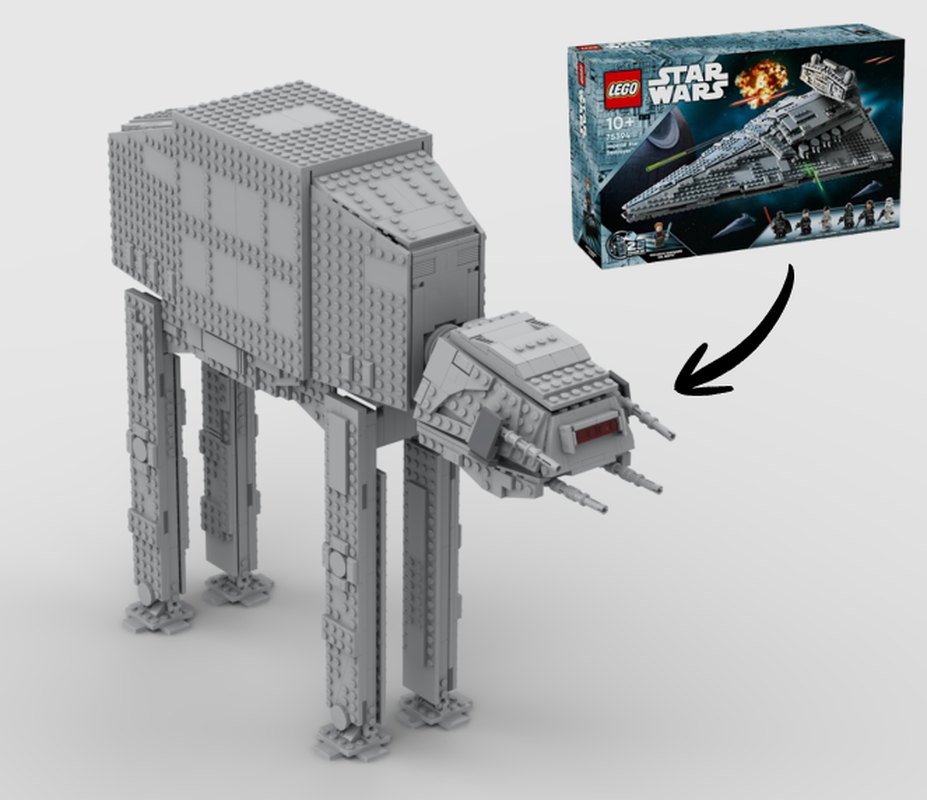 LEGO MOC-249195 AT-AT Alternate Build Using Set 75394 by Monkey Bricks ...