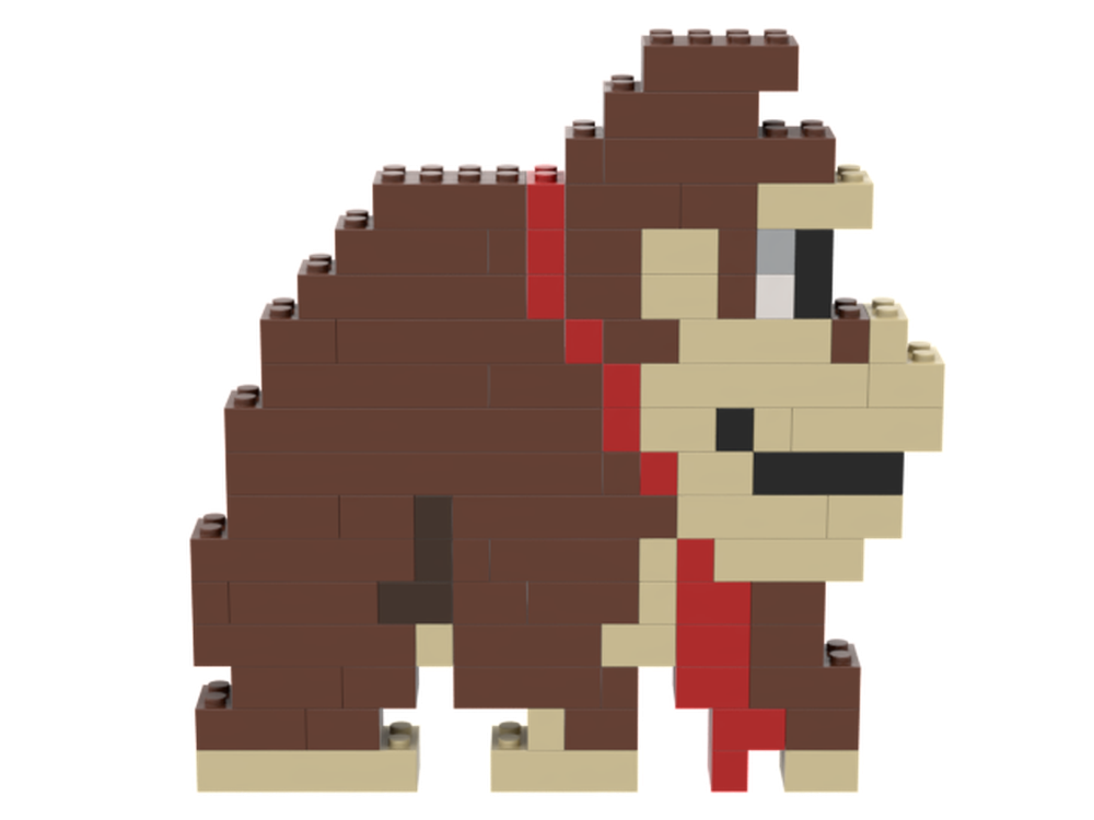 LEGO MOC pixel monkey by Every1sFavHERO | Rebrickable - Build with LEGO