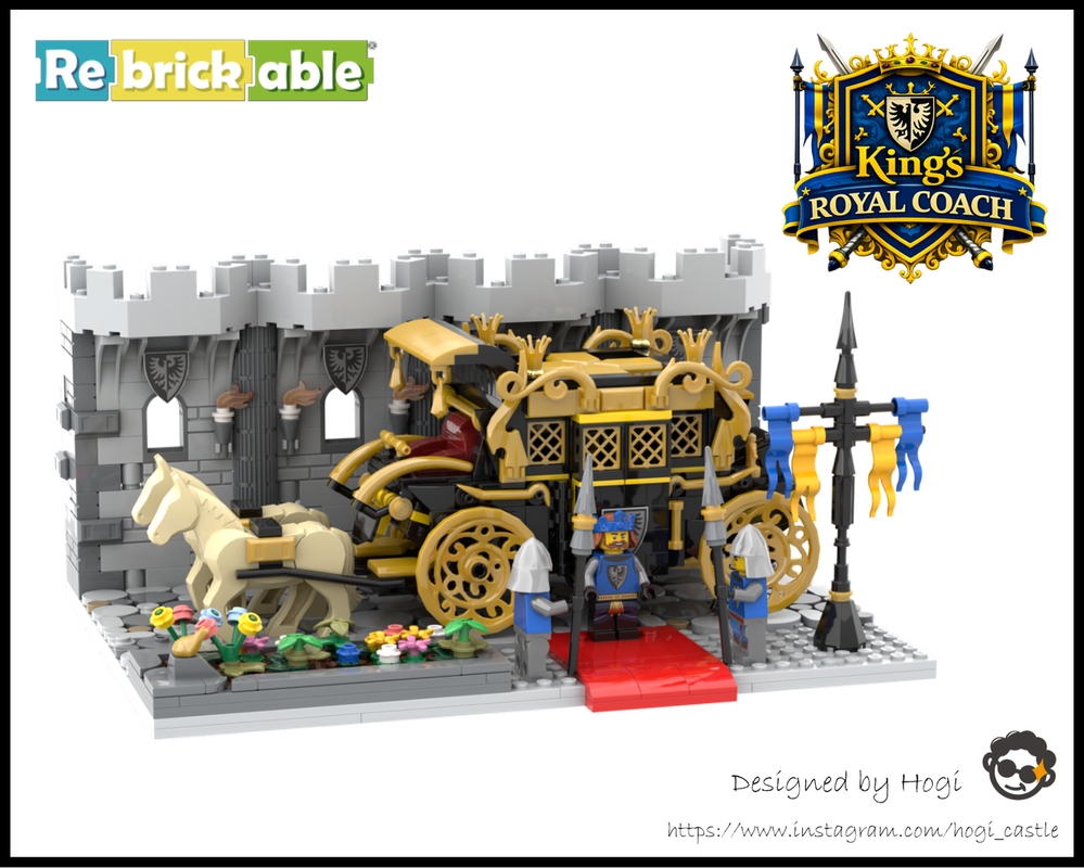 LEGO MOC-249345 King's Royal Coach by Hogi_castle | Rebrickable - Build ...