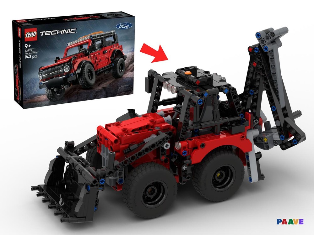LEGO MOC-249444 42213 Backhoe Loader by paave | Rebrickable - Build ...