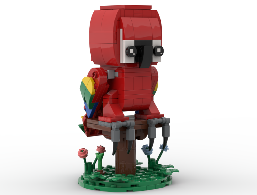 LEGO MOC Harold The Scarlet Macaw / Parrot by PhasingBlaze ...