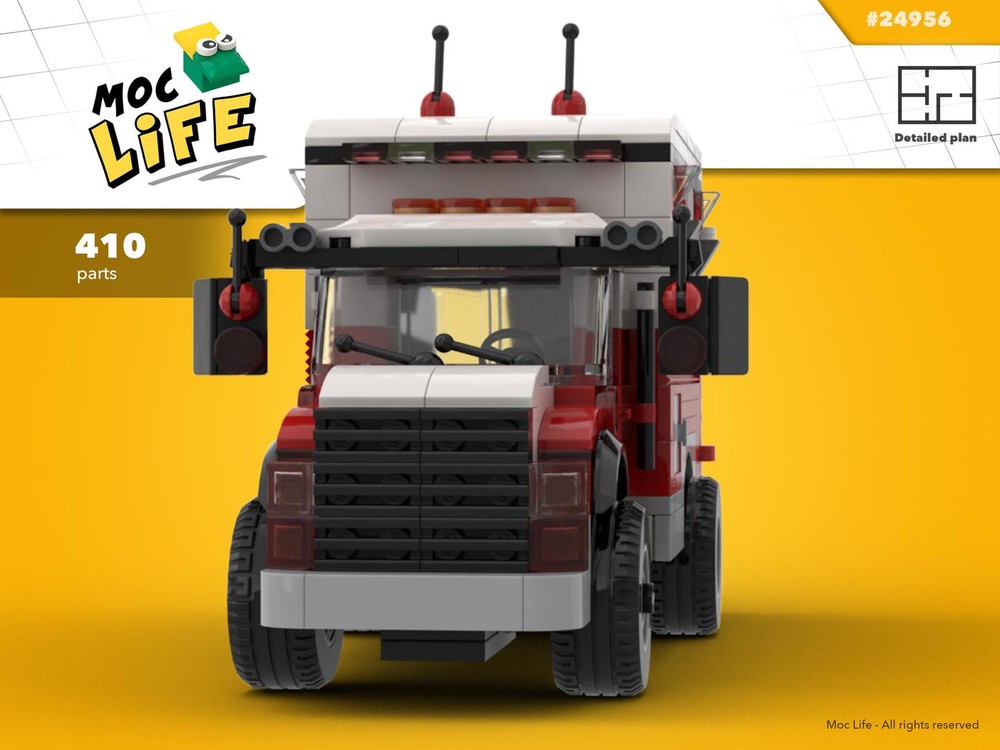 Lego Moc Ambulance By Moc Lego Rebrickable Build With Lego