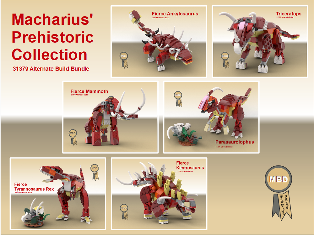 LEGO MOC Macharius' Prehistoric Collection, Growing 31179 Alternate ...