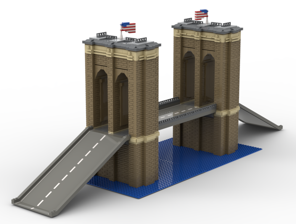 LEGO MOC Brooklyn Bridge by klosspalatset | Rebrickable - Build with LEGO