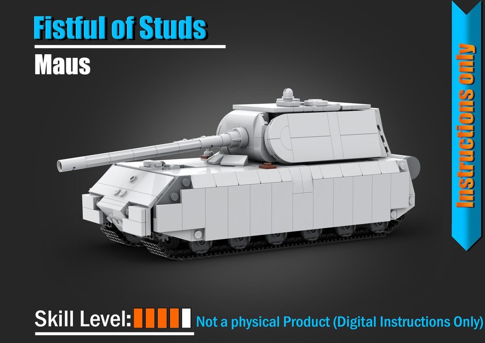LEGO MOC-249764 Maus Tank by FistfulofStuds | Rebrickable - Build with LEGO