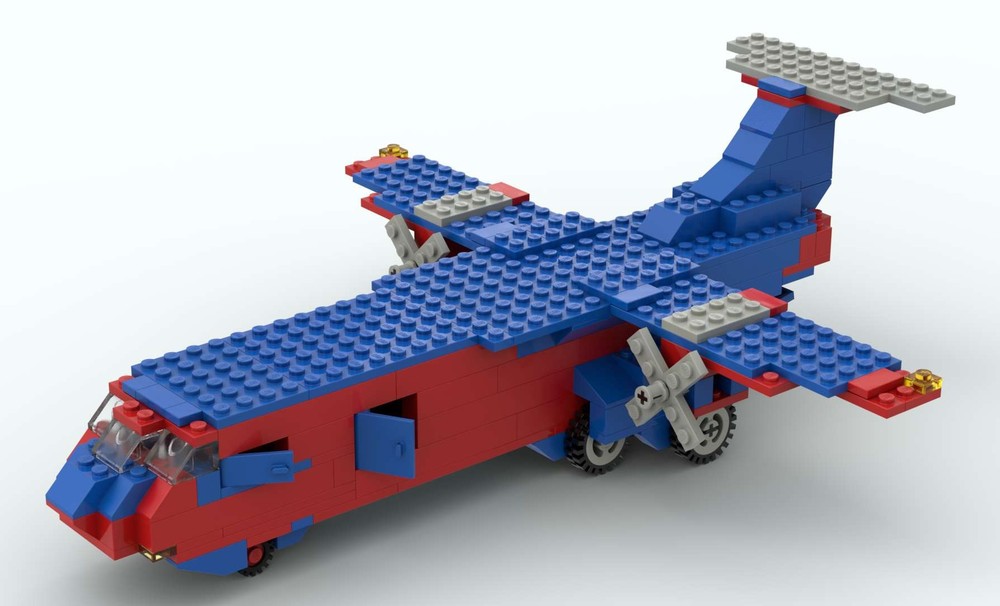 LEGO MOC 733 cargo plane by banati68 | Rebrickable - Build with LEGO