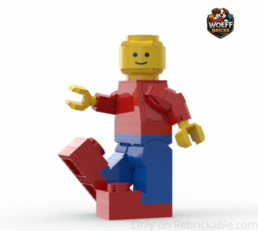 LEGO MOC Up-Scaled Minifigure with Crocs by Woeff Bricks | Rebrickable ...