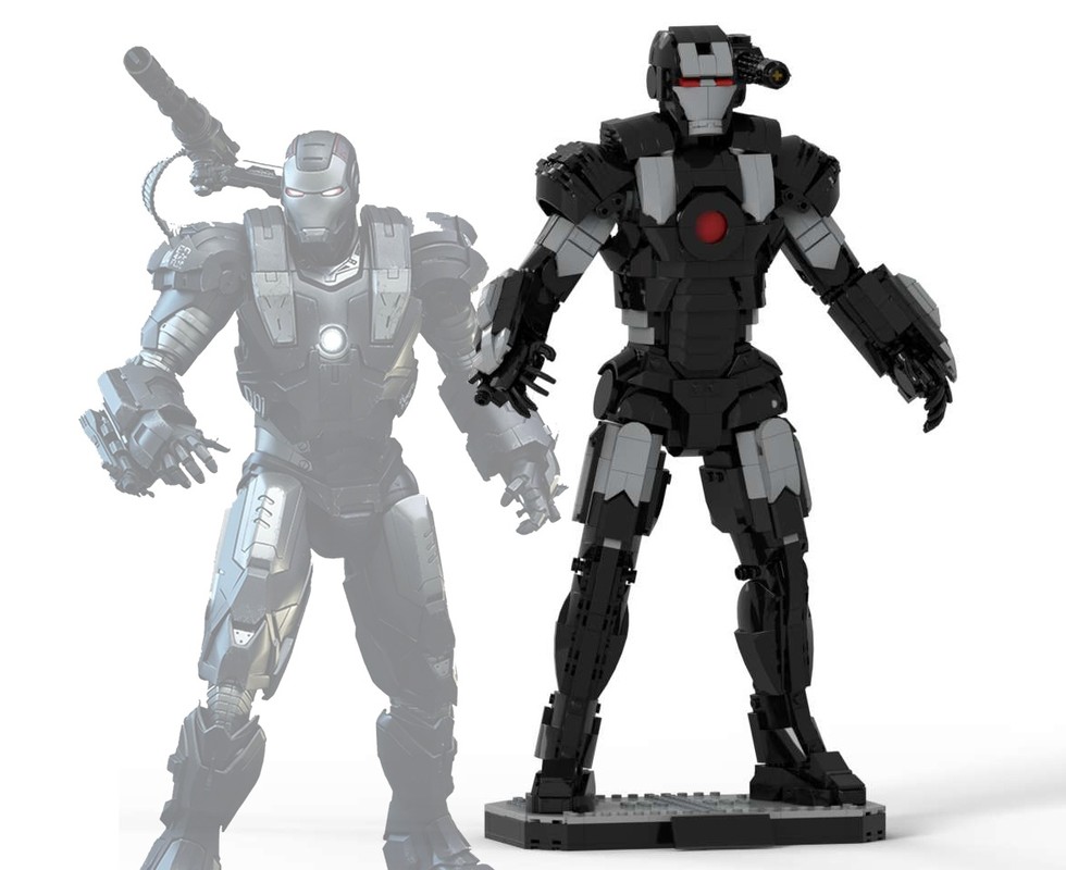 LEGO MOC Iron Man - War Machine Mark 1 by Guiduvos | Rebrickable ...
