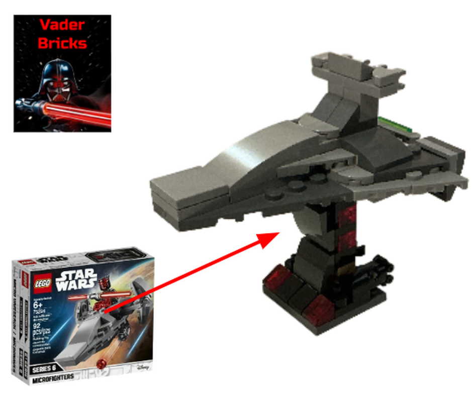 LEGO MOC-249930 Micro Star Destroyer with Stand (75224 Alt) by Vader ...