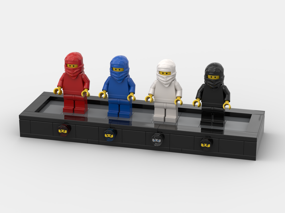 LEGO MOC OG 4 NINJAS DISPLAY by BrickSprout | Rebrickable - Build with LEGO