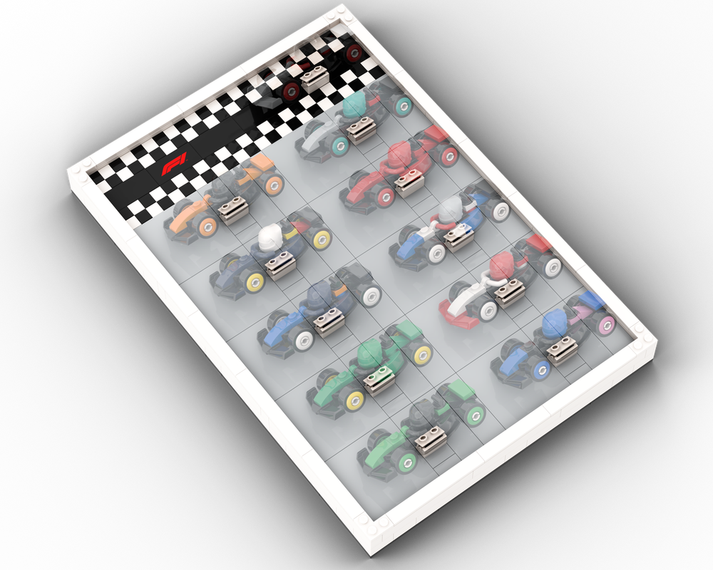 LEGO MOC-249971 F1® Collectible Race Cars Display Frame by mesjaam ...