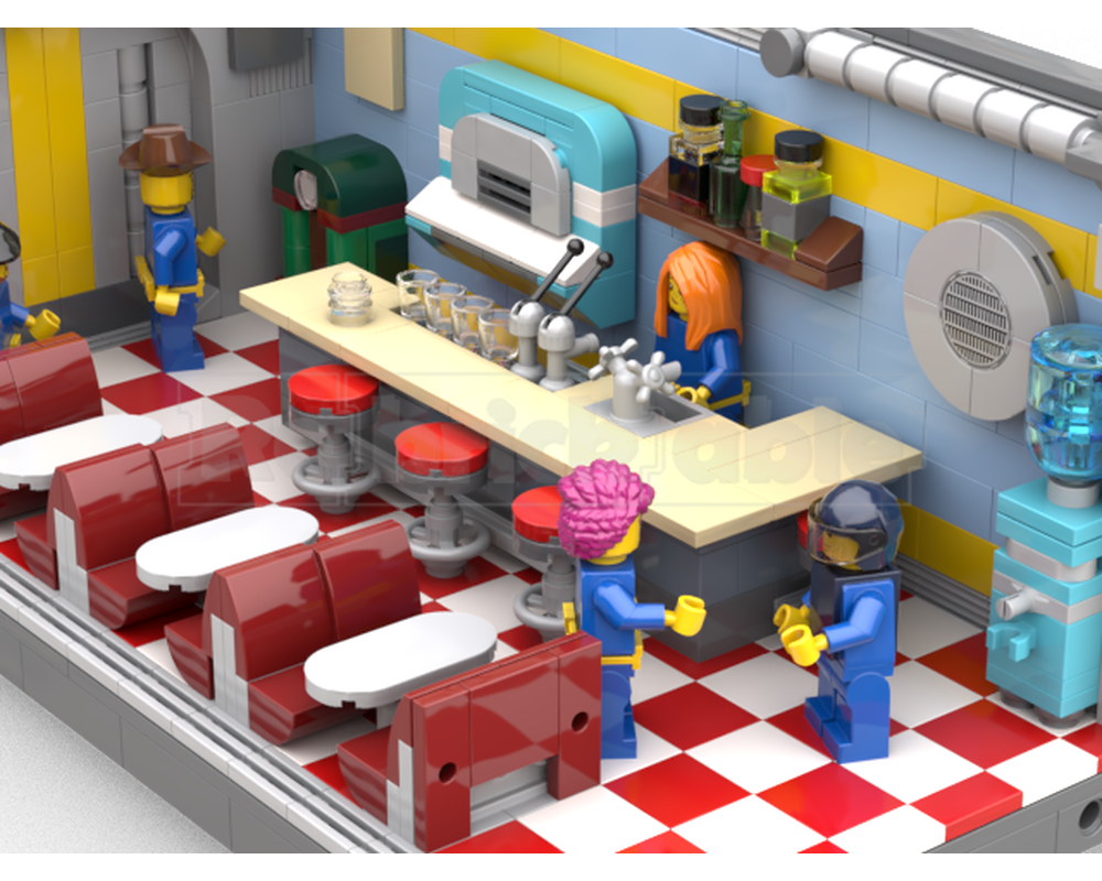 LEGO MOC-249995 LEGO - Fallout 4 - Vault 101 Bar and Diner by ...