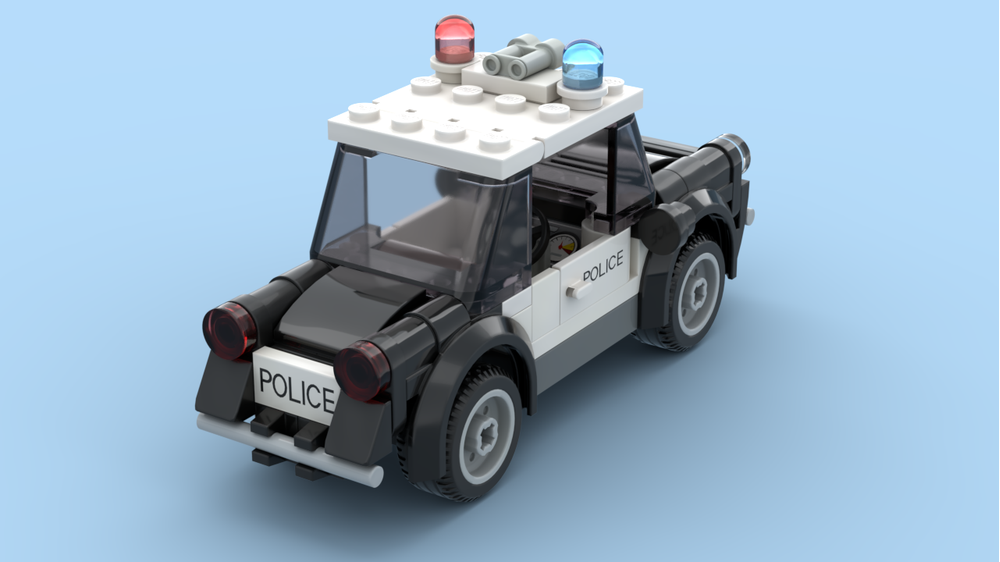 LEGO MOC Classic Police car by benvelor | Rebrickable - Build with LEGO