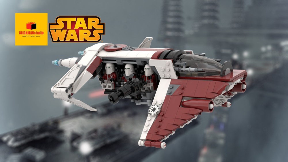 LEGO MOC-250030 SW Republic Marines Low altitude gunship Upgraded ...