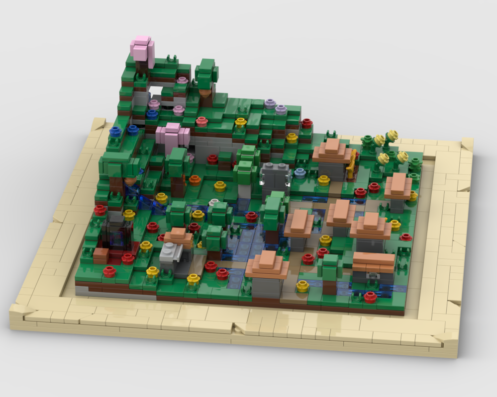 LEGO MOC-250086 4x4 Micro Village with Map Base 1 by bananaleather ...