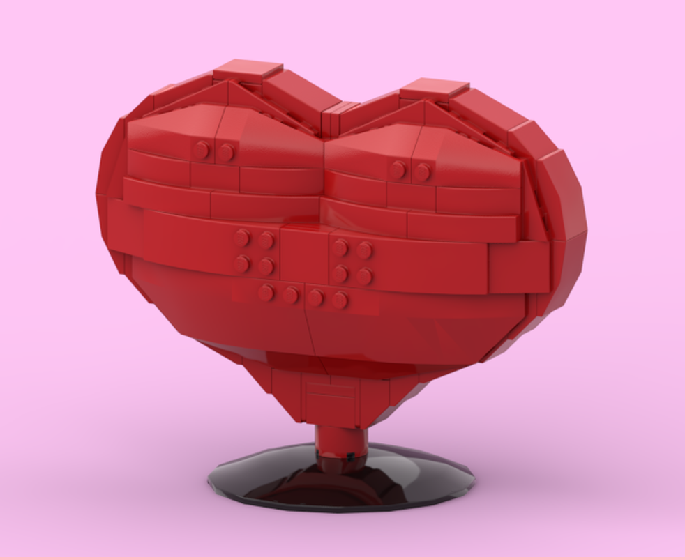 LEGO MOC Love heart by thelegowolfpack | Rebrickable - Build with LEGO