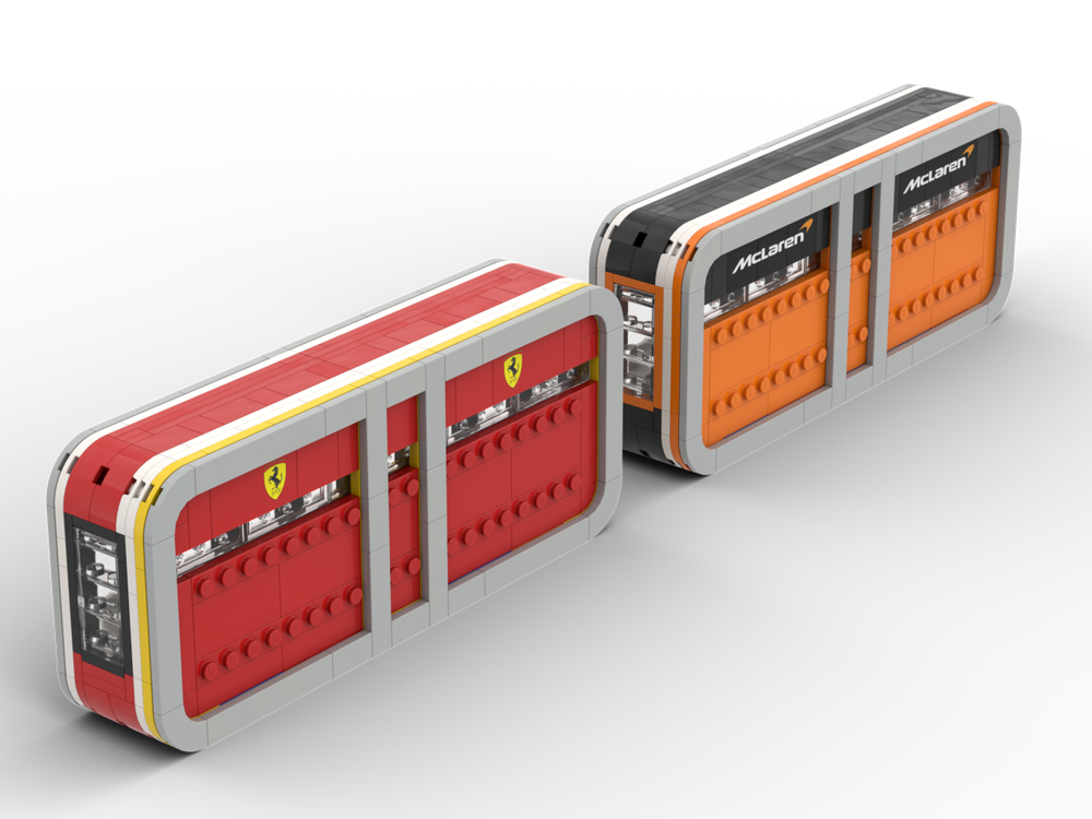 LEGO MOC-250132 Ferrar and McLaren transporter Upgrade by Tertius1 ...