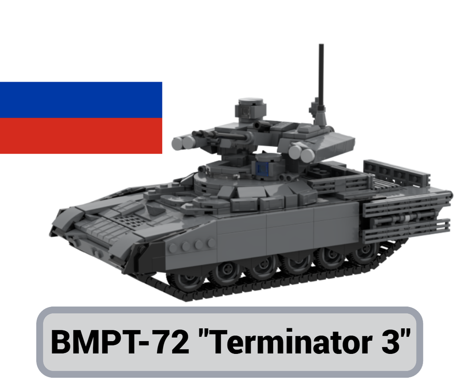 LEGO MOC-250142 BMPT-72 "Terminator 3" Tank Support Combat Vehicle 1/35 ...