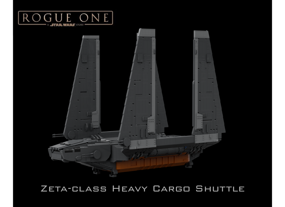 LEGO MOC-250144 Zeta-class Heavy Cargo Shuttle/Rogue One Minifigure ...