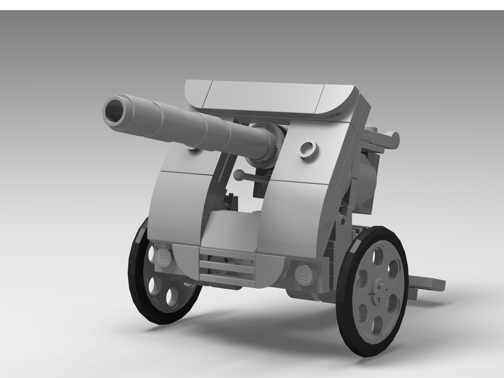 LEGO MOC Allied Medium Artillery Cannon by Endyman | Rebrickable ...