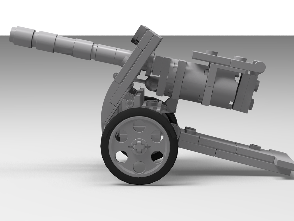 LEGO MOC Allied Medium Artillery Cannon by Endyman | Rebrickable ...