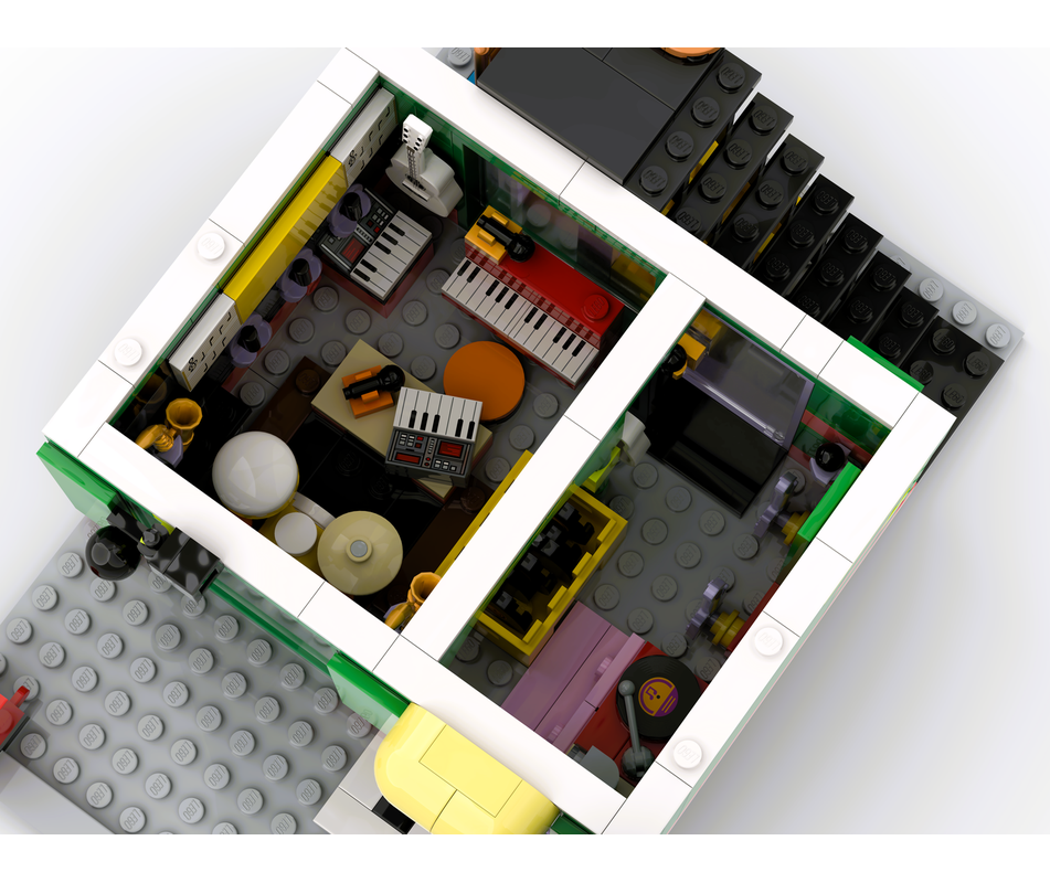 LEGO MOC-250349 Music Store Modular Alternate build of 2x42653 by re ...