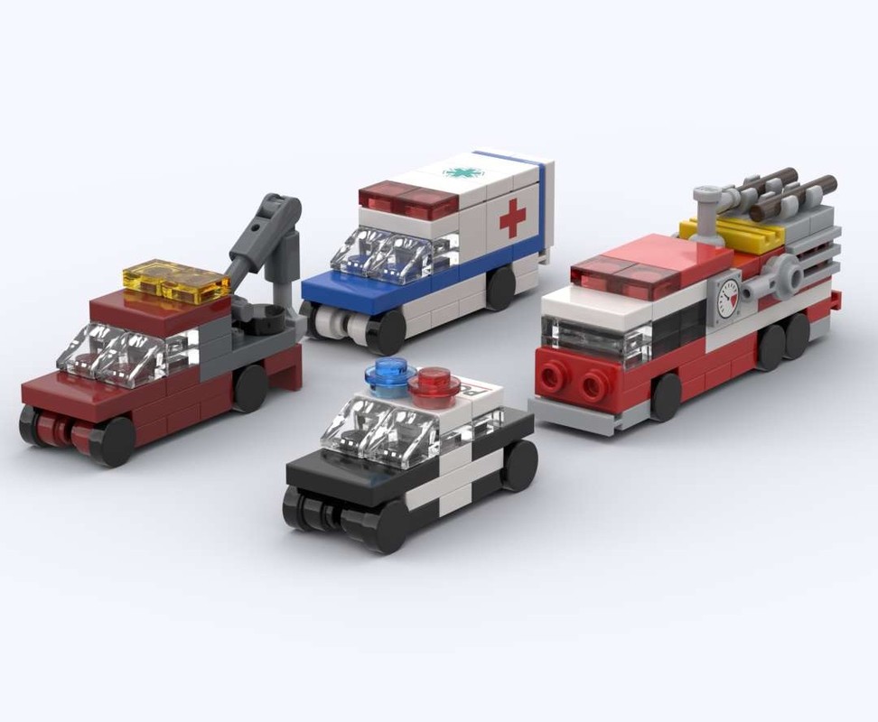 LEGO MOC-250363 MMCS - Mini Emergency Services Vehicle Pack by SB-22 ...