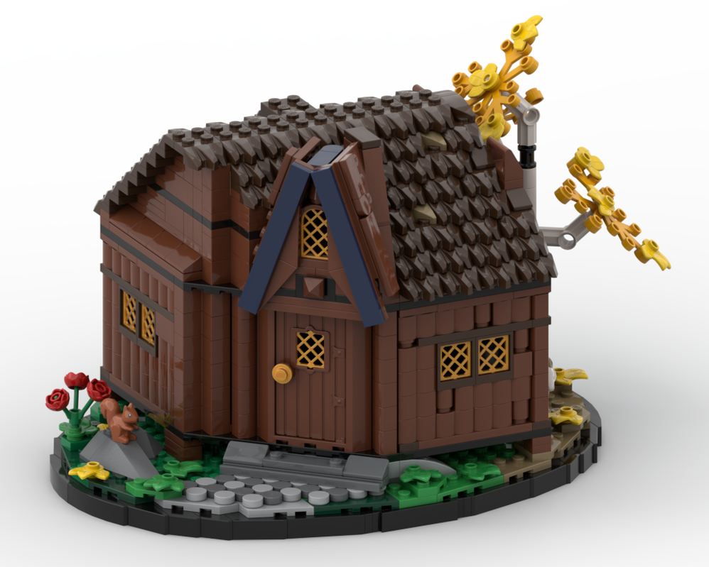 LEGO MOC-250368 Medieval Autumn Cottage by lahzo | Rebrickable - Build ...